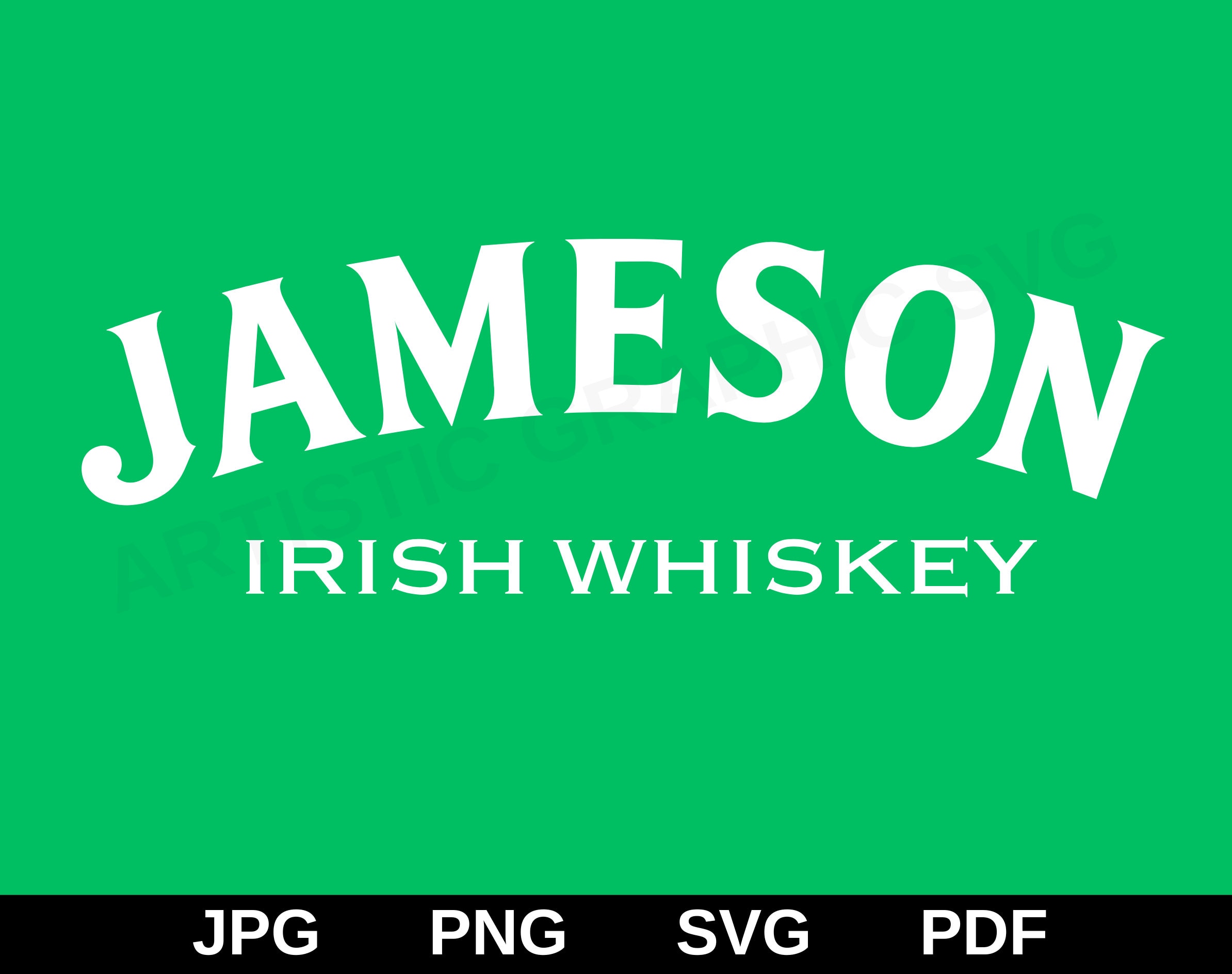 Jameson Irish Whiskey Label SVG, Jameson Whisky Svg, Jameson Tumbler ...