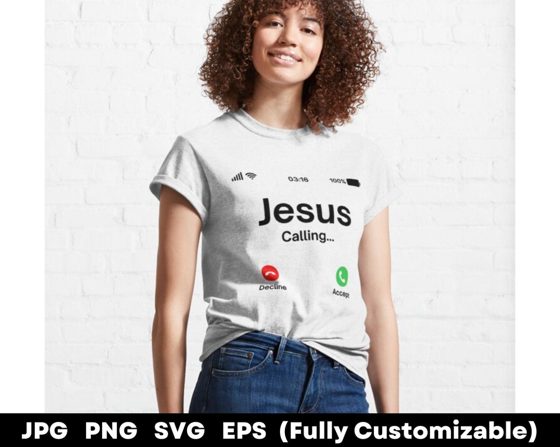 Jesus is Calling SVG Jesus Calling SVG PNG Jpg Eps Files - Etsy