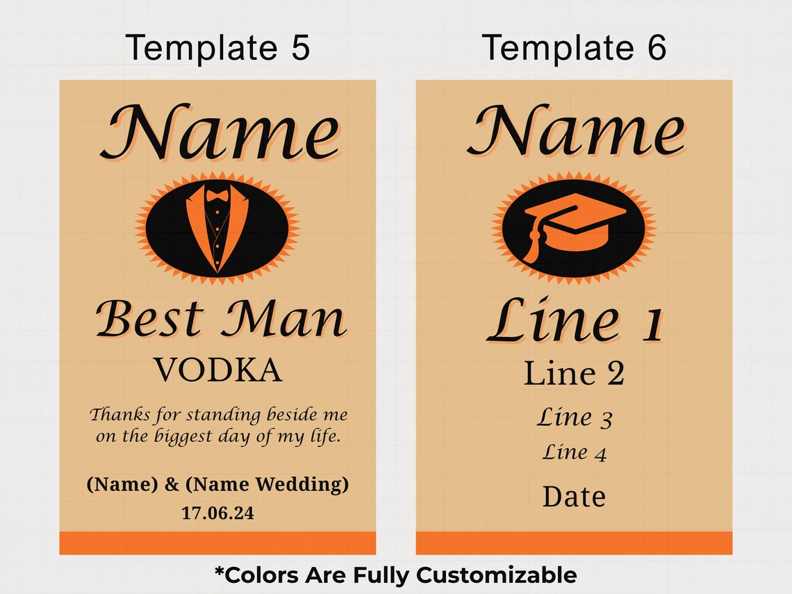 Tito's Vodka Label, Personalized Titos Bottle Label, Tito's Custom ...