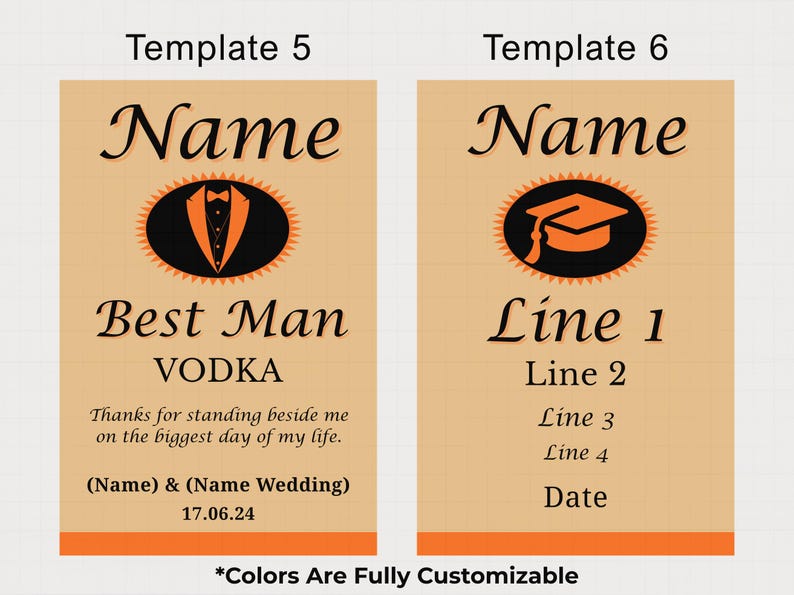 Tito's Vodka Label, Personalized Titos Bottle Label, Tito's Custom ...