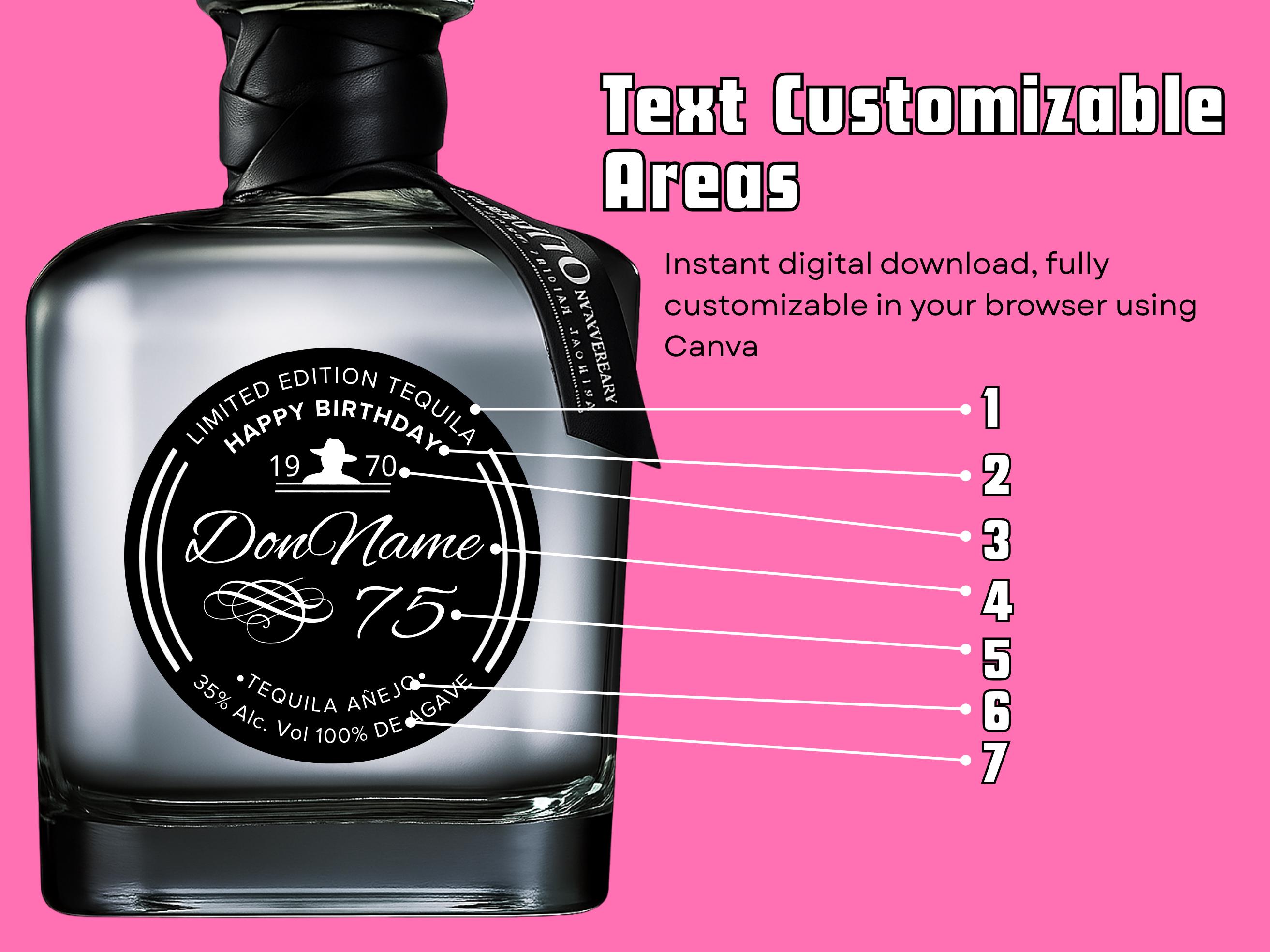 Custom Don Julio Label, Don Julio Template, Don Julio 70 Custom Labels ...