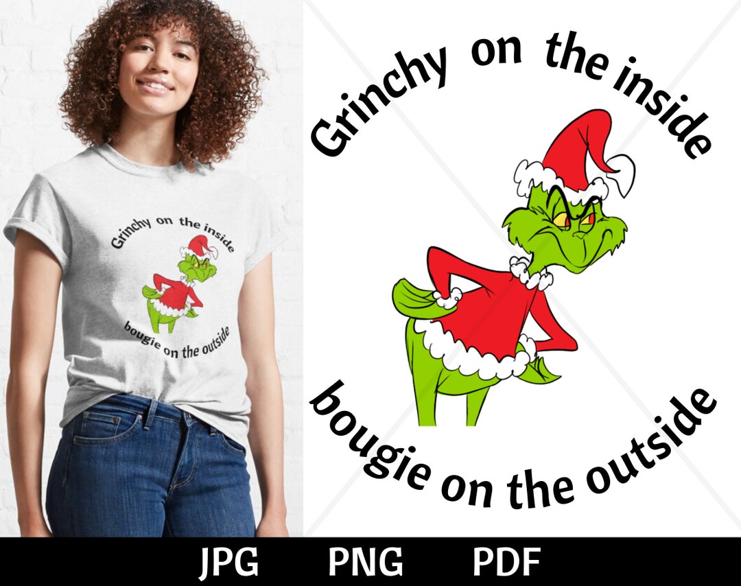 Bougie Grinch, Grinchy on the Inside but Bougie on the Outside, Basic Grinch Png, Bad and ...