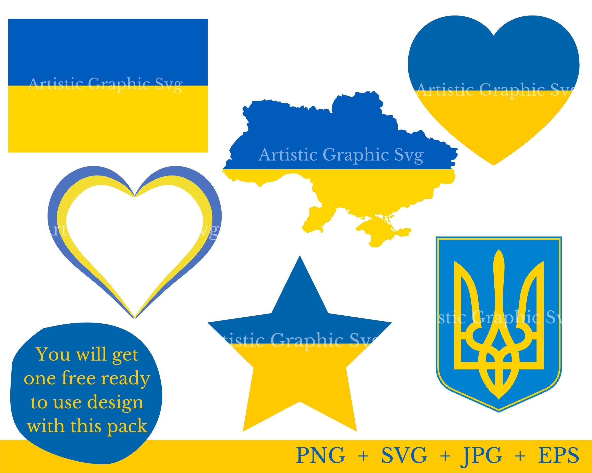 Ukraine Flag Svg, Ukraine Svg, I Stand With Ukraine, Ukrainian Flag Svg ...