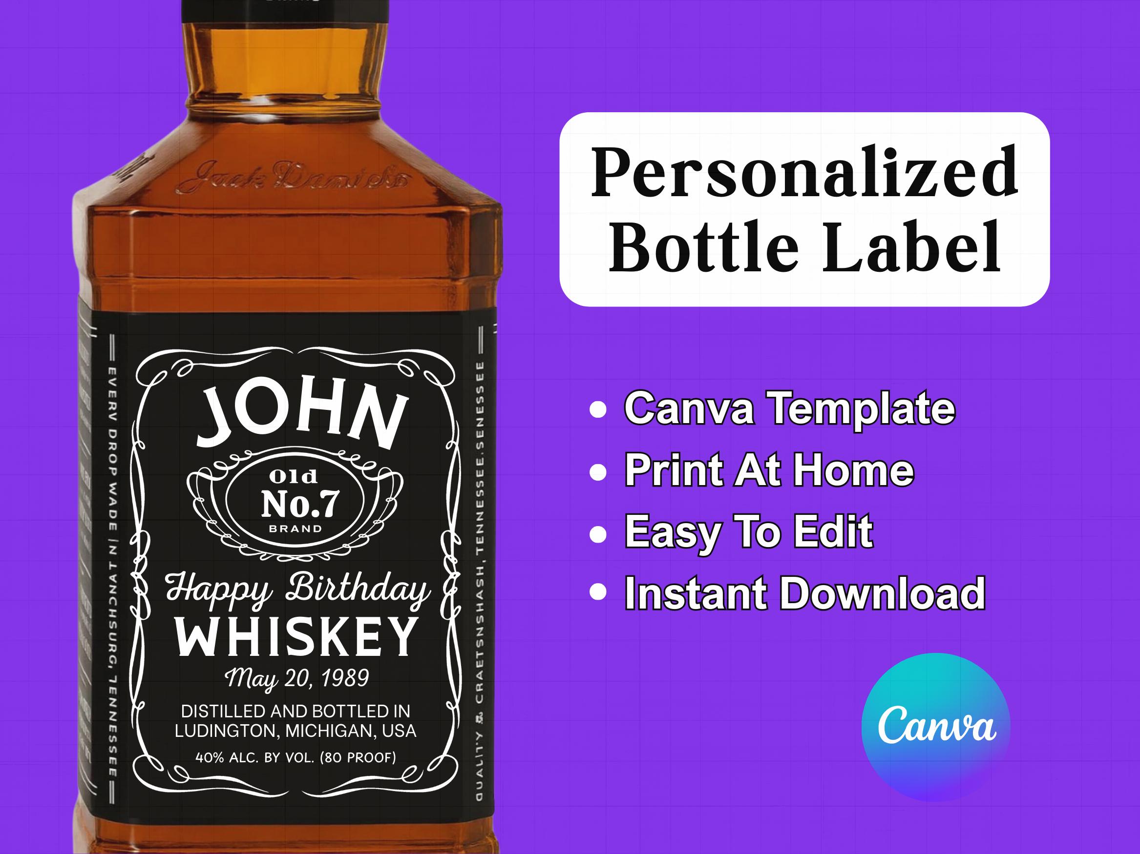 Custom Jack Daniels Label Template