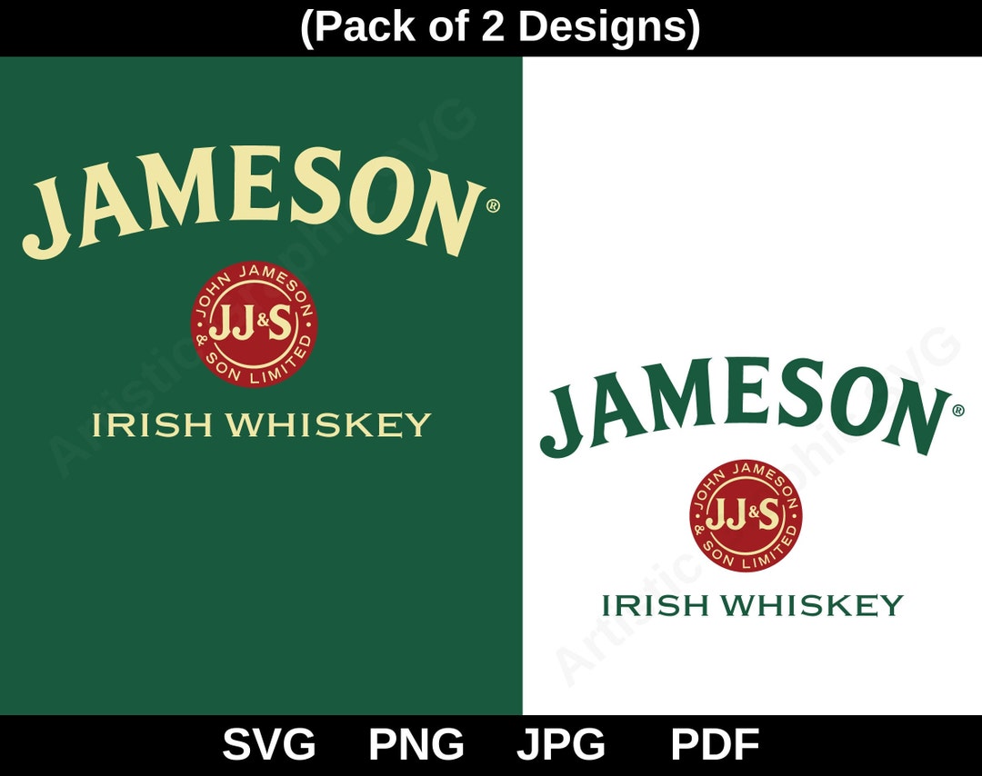 Jameson Irish Whiskey Label SVG, Jameson Whisky Svg, Jameson Tumbler ...