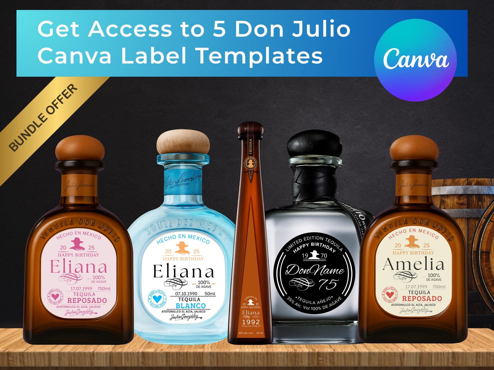 Custom Don Julio Label, Don Julio Template, Don Julio 70 Custom Labels ...