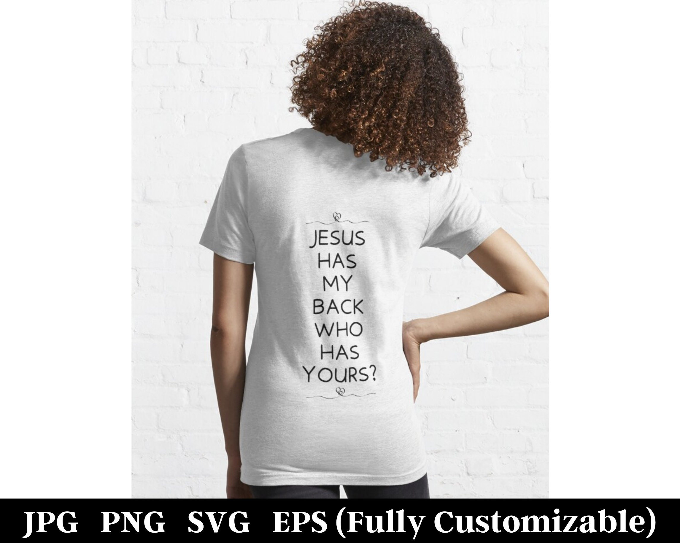 Jesus Has My Back Svg Png Christian Religious Clipart Signs - Etsy