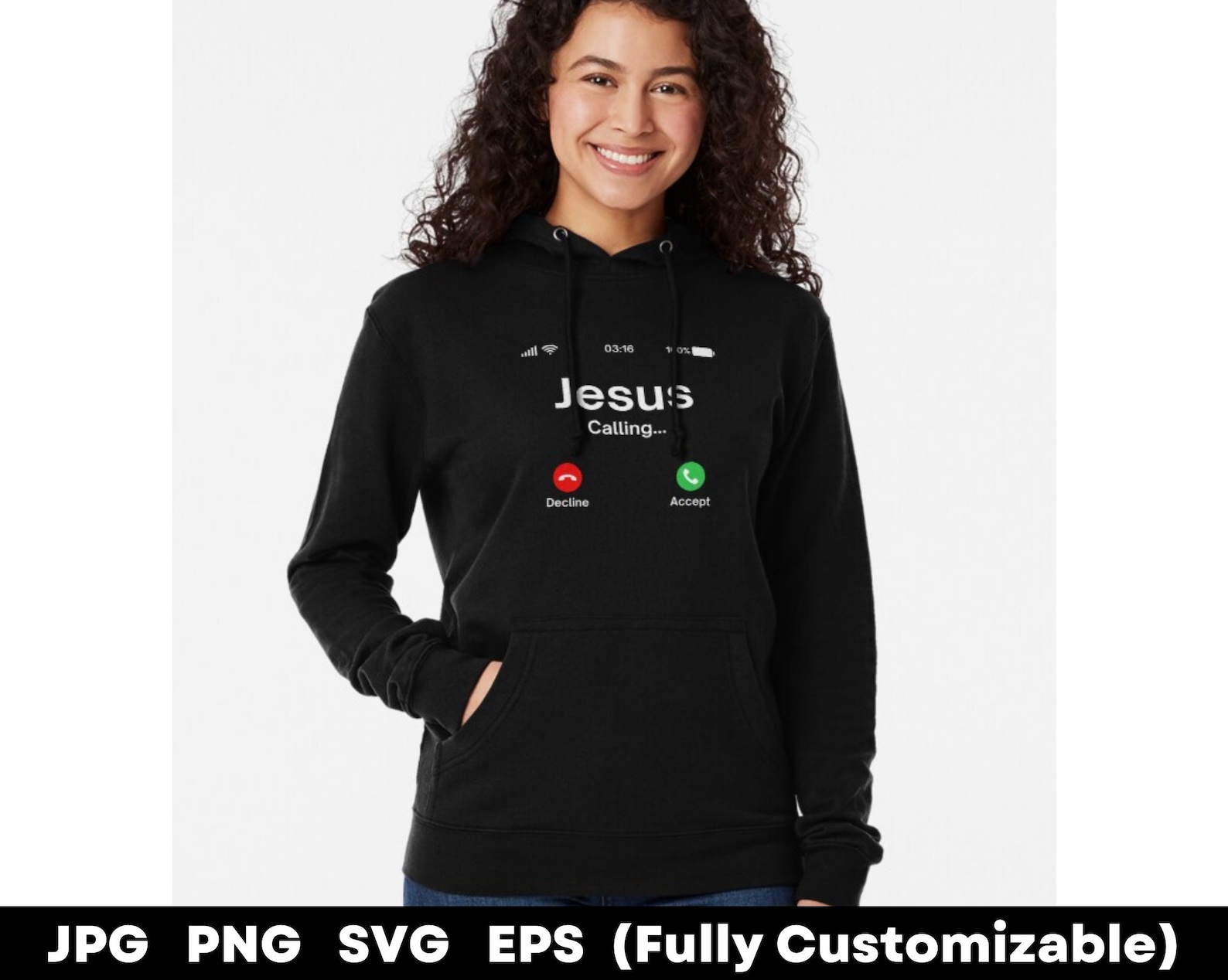 Jesus is Calling SVG, Jesus Calling SVG, PNG, Jpg, Eps, Files for ...