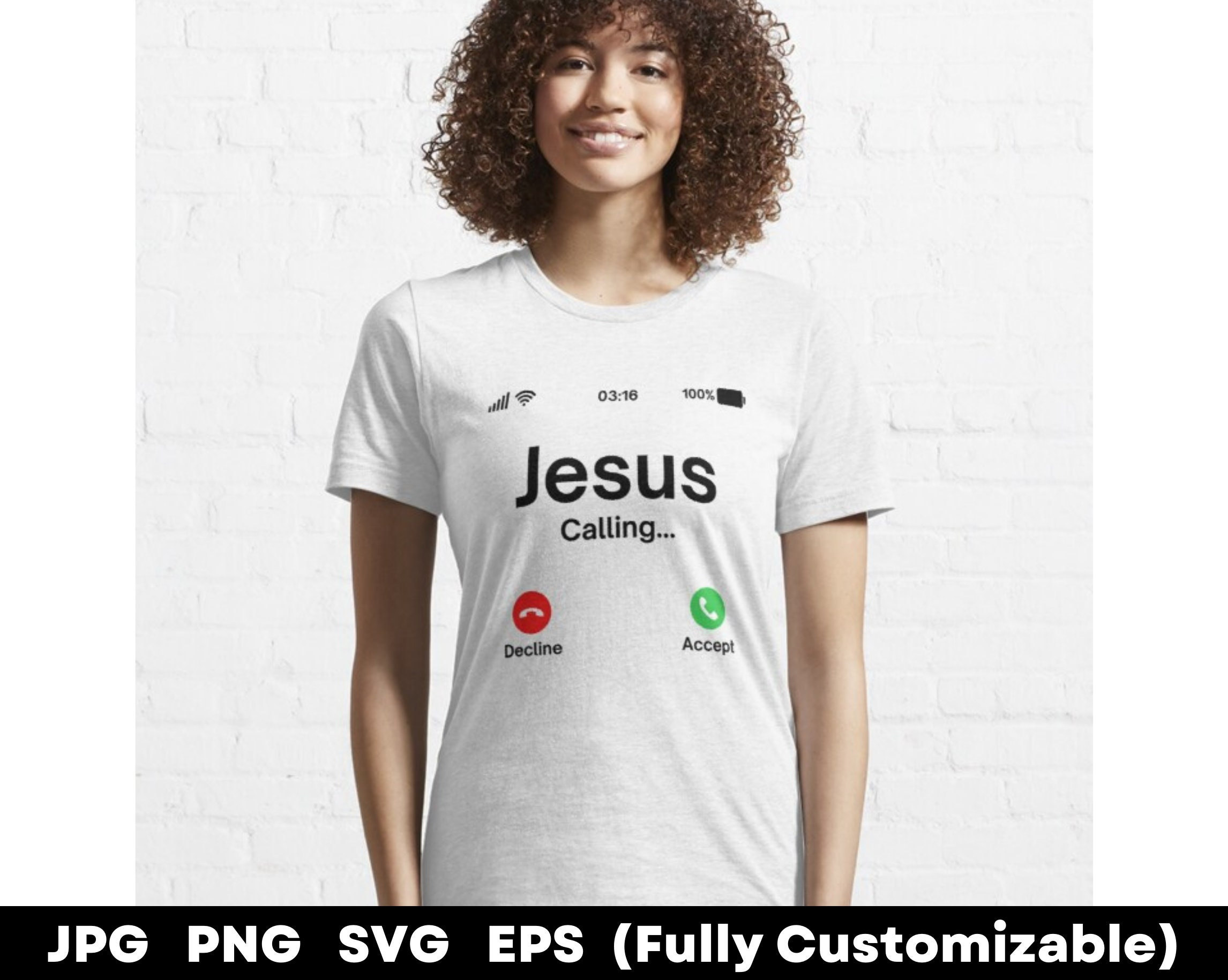 Jesus is Calling SVG Jesus Calling SVG PNG Jpg Eps Files - Etsy