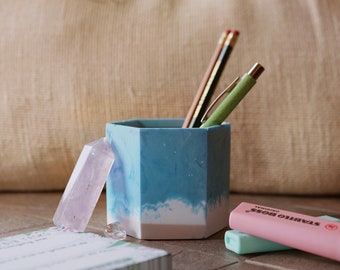 Light Blue Plant Pot - Etsy UK