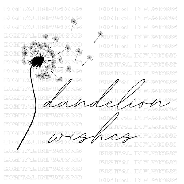 Dandelion Wishes Svg - Etsy