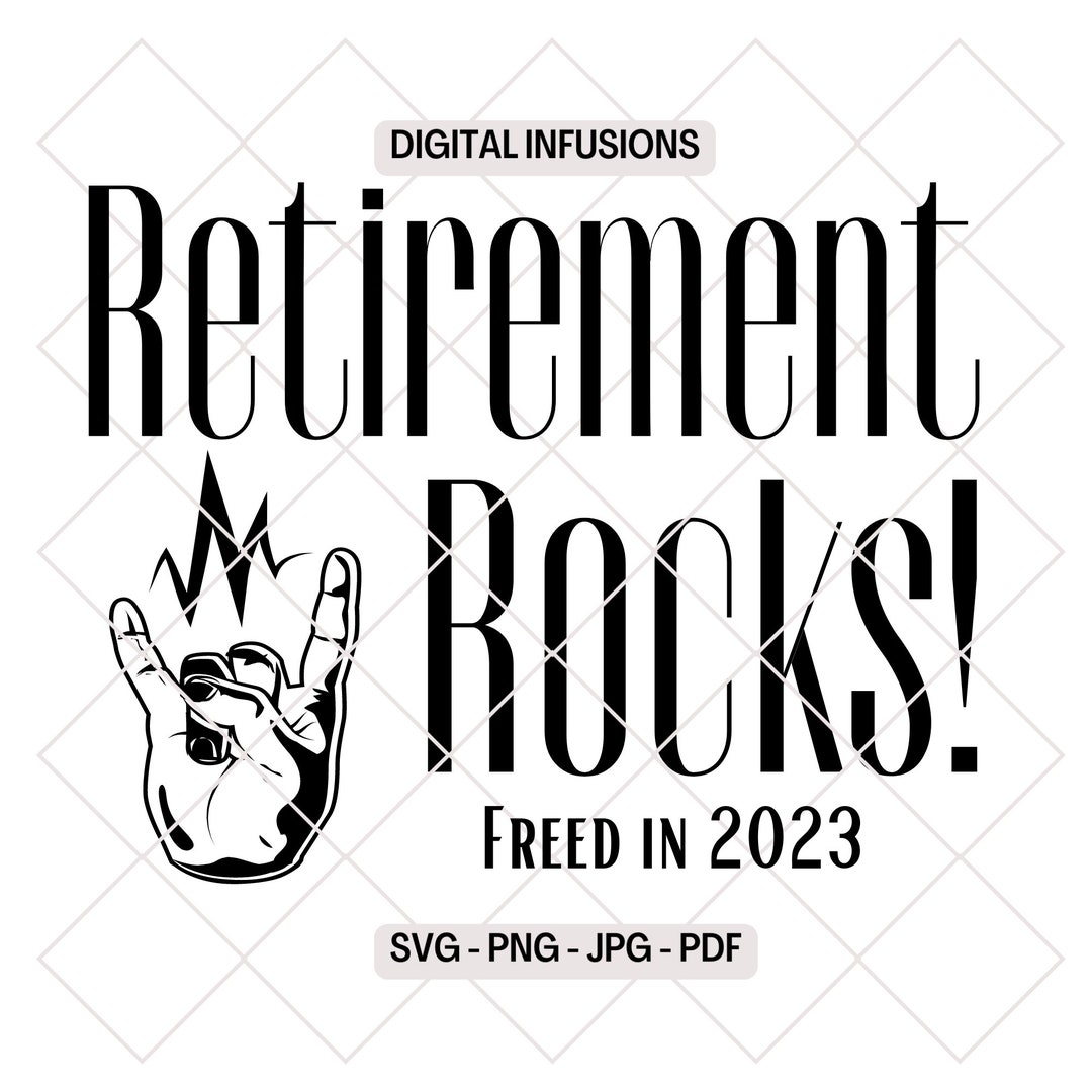 Retirement Rocks SVG & PNG - Etsy