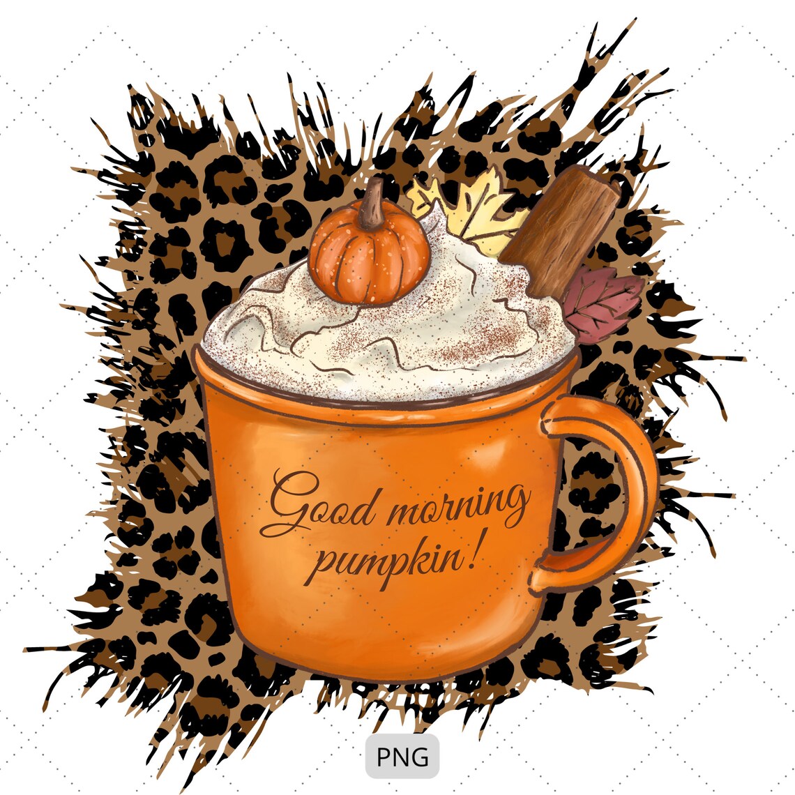 Good Morning Pumpkin, Autumn Pumpkin Spice PNG File - Etsy