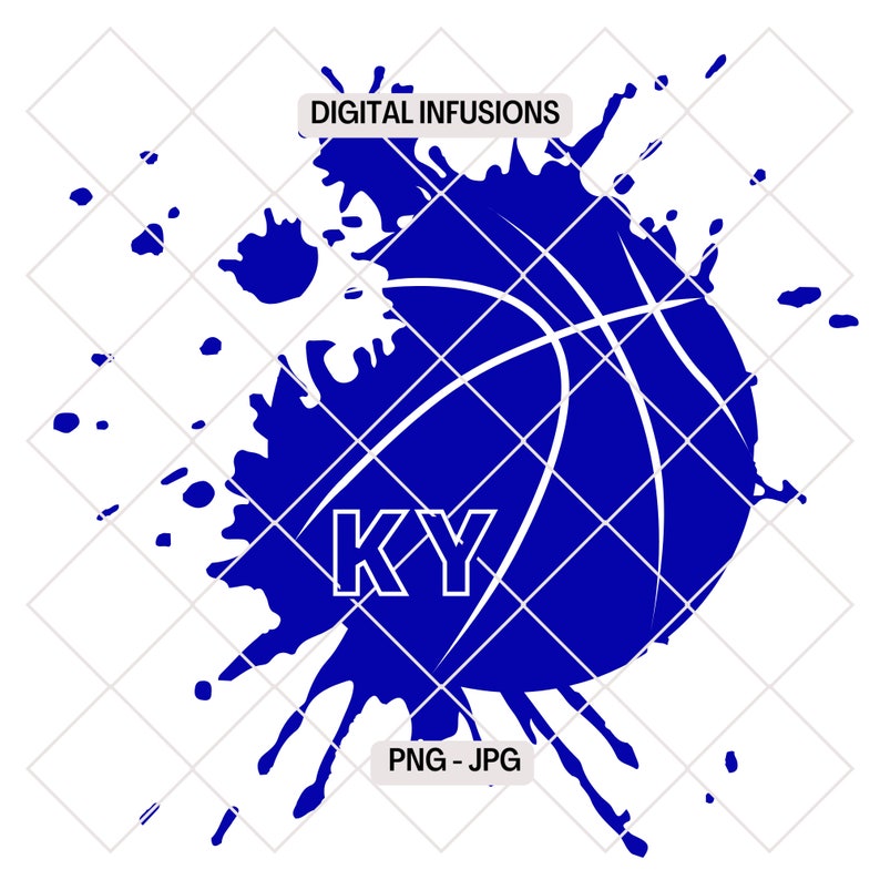 Kentucky Basketball Splatter PNG - Etsy