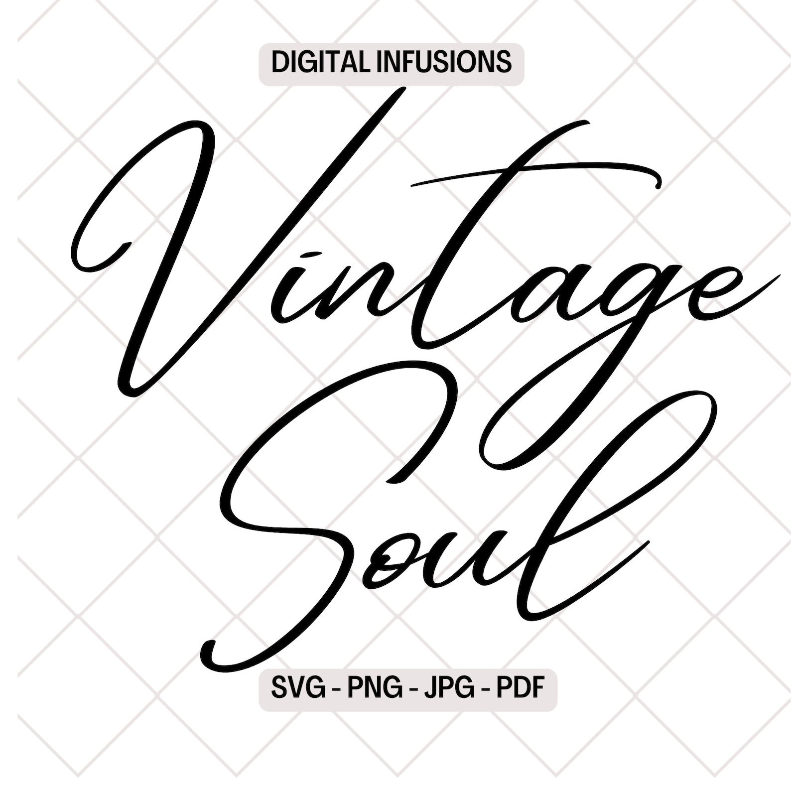 Vintage Soul, Retro SVG / PNG Digital Files for Cutting, Sublimation ...