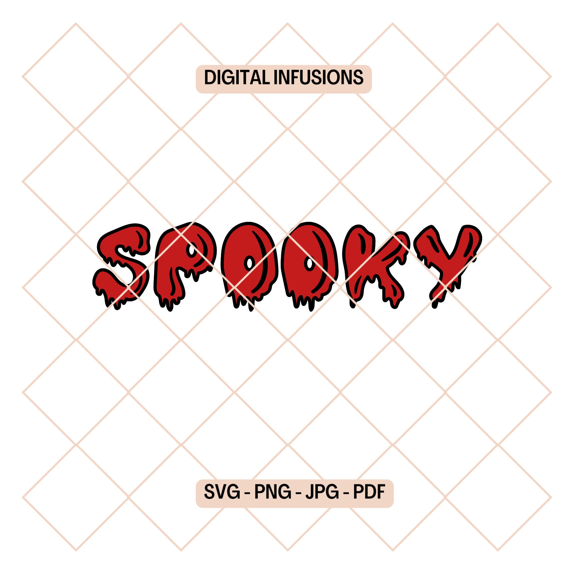 Spooky, Dripping Blood, Halloween SVG / PNG Digital Files for Cutting ...
