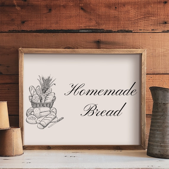 Homemade Bread Farmhouse Sign SVG & PNG Files | Etsy