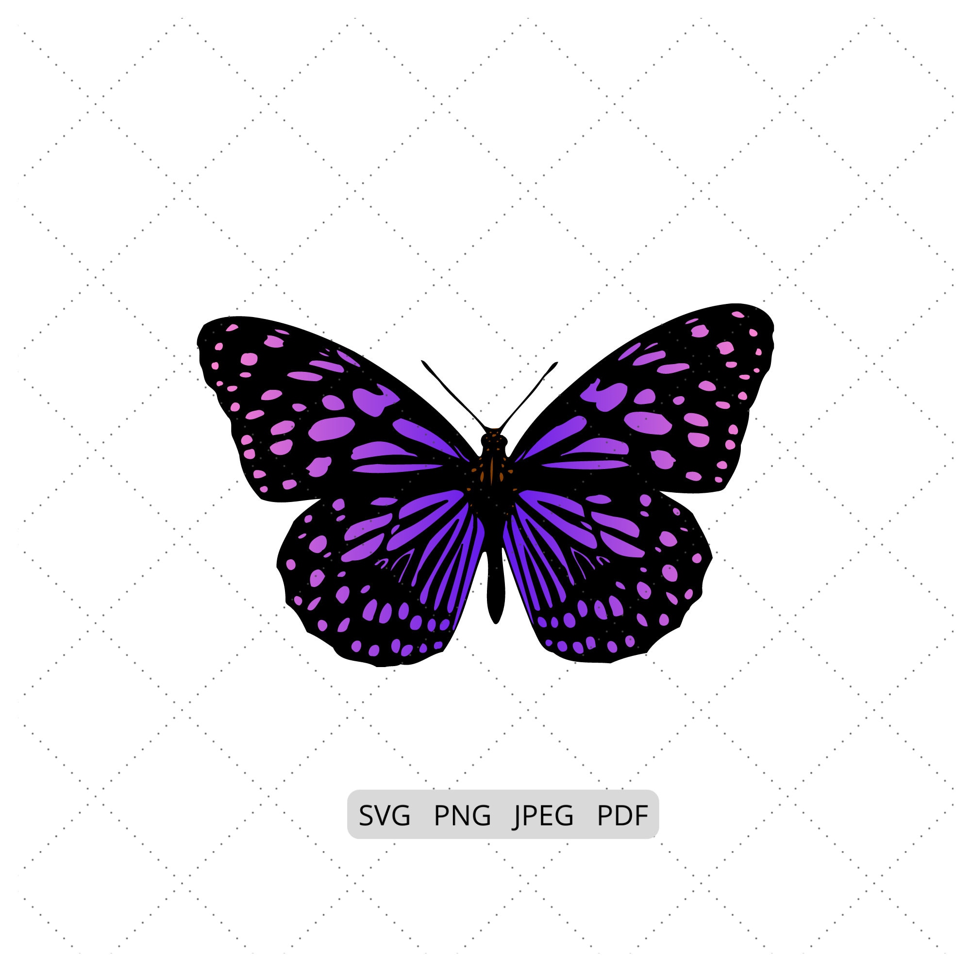 Purple Butterflies, Butterfly PNG & SVG Files - Etsy