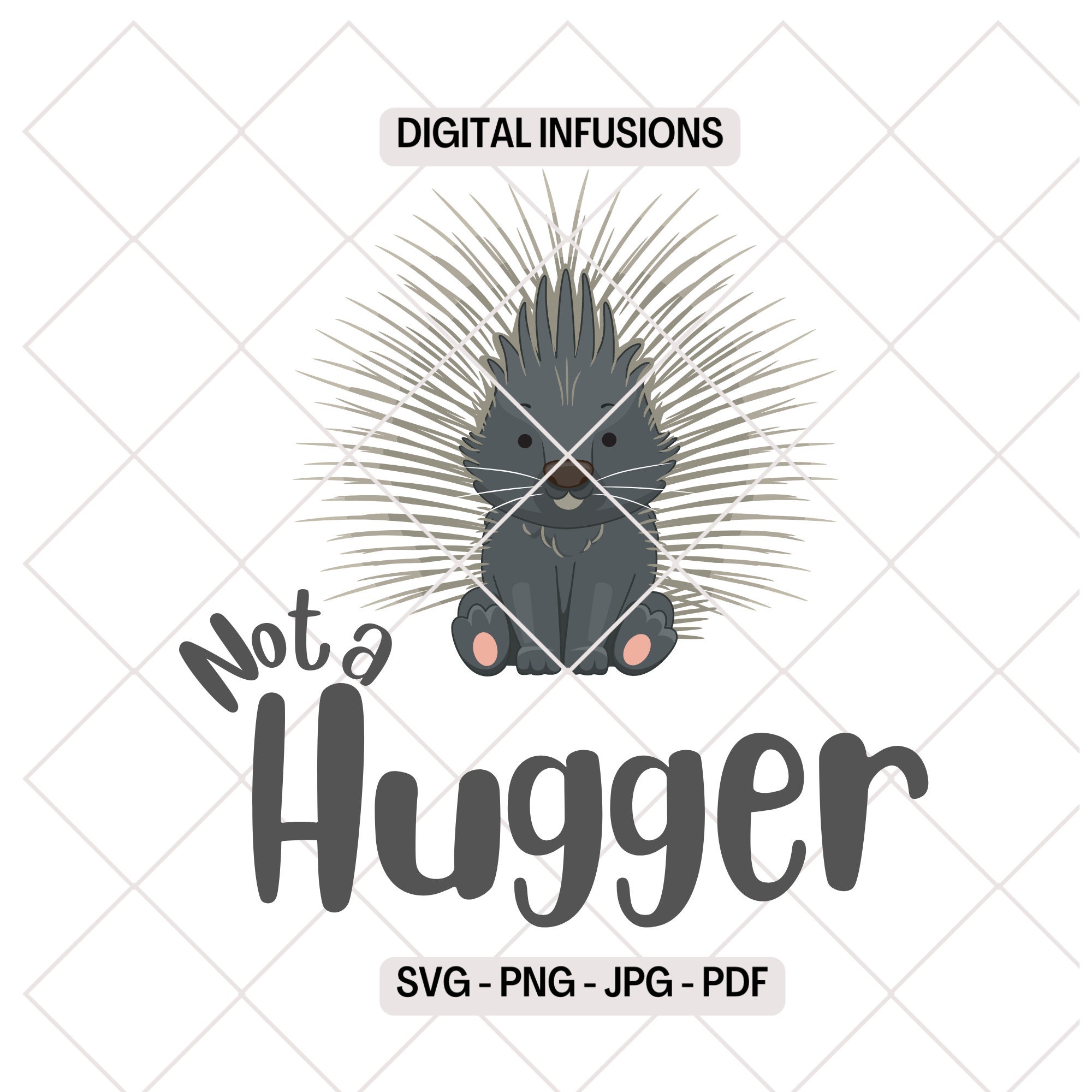 Not a Hugger, Funny SVG & PNG - Etsy