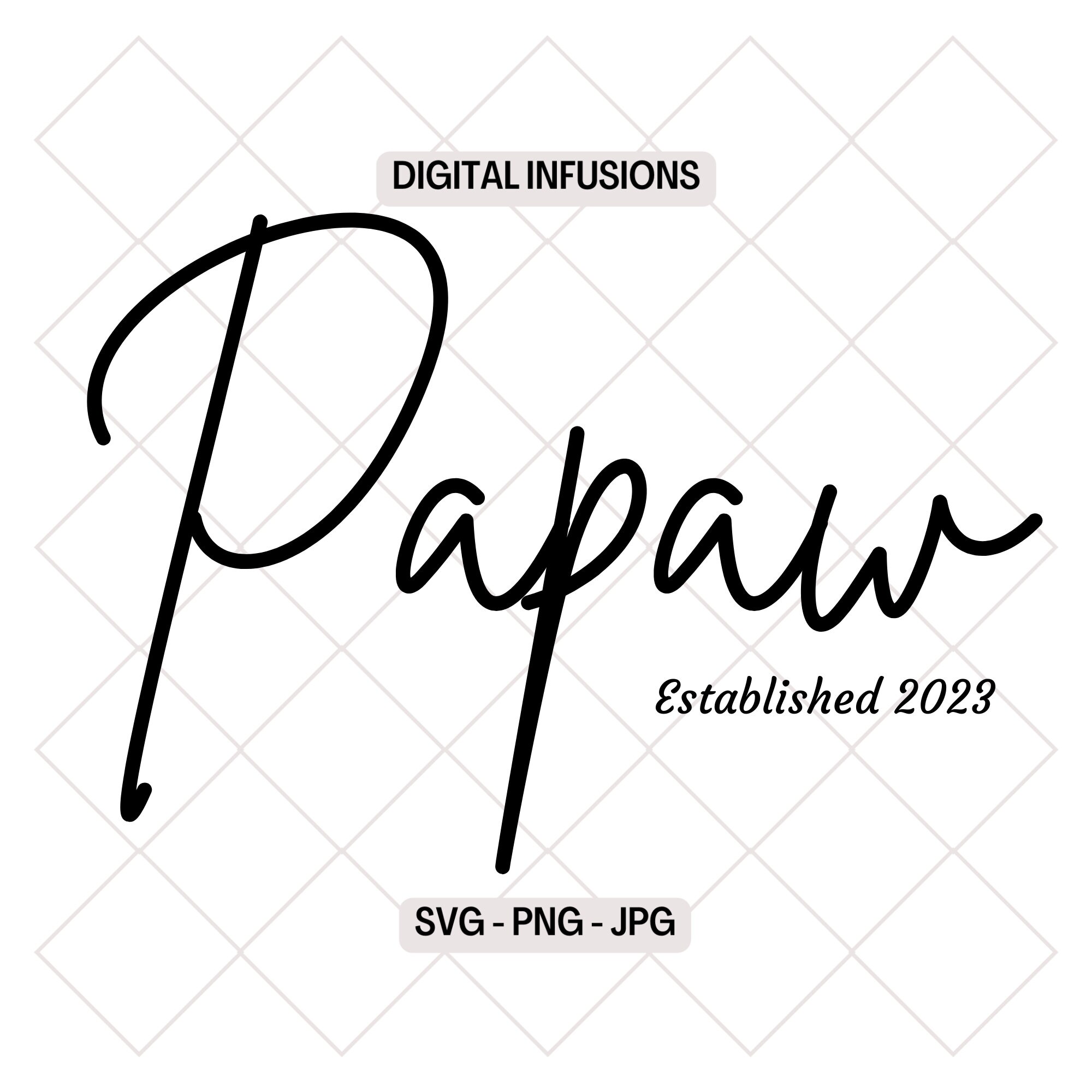 Papaw SVG & PNG - Etsy