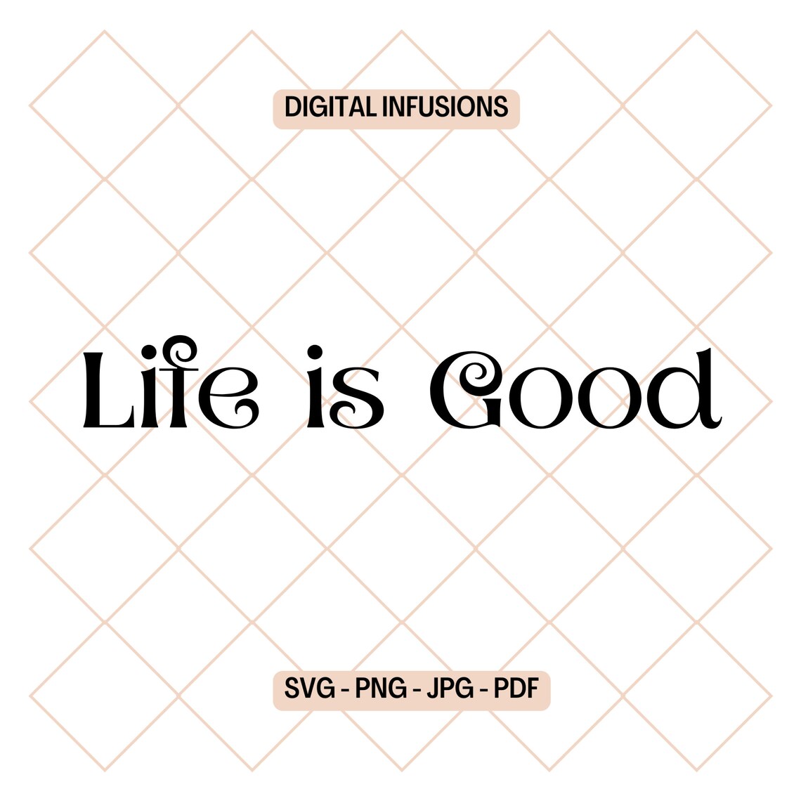 Life is Good SVG PNG Files for Cutting Sublimation & Print - Etsy