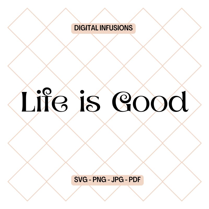 Life is Good Svg - Etsy