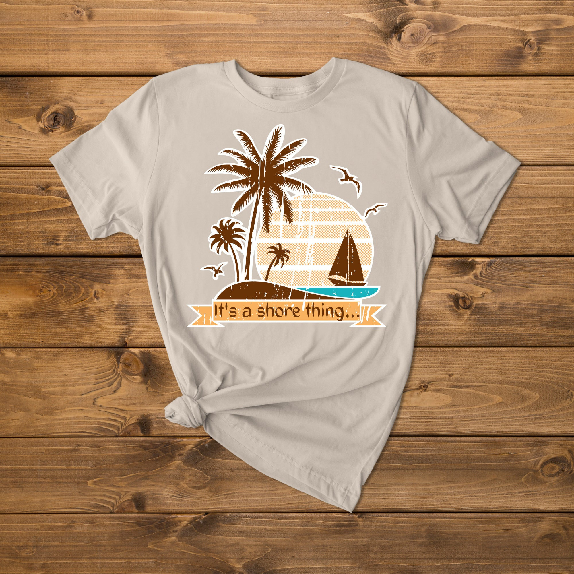 It's a Shore Thing SVG, Retro Beach PNG, Beach Themed Clip Art, Cricut ...