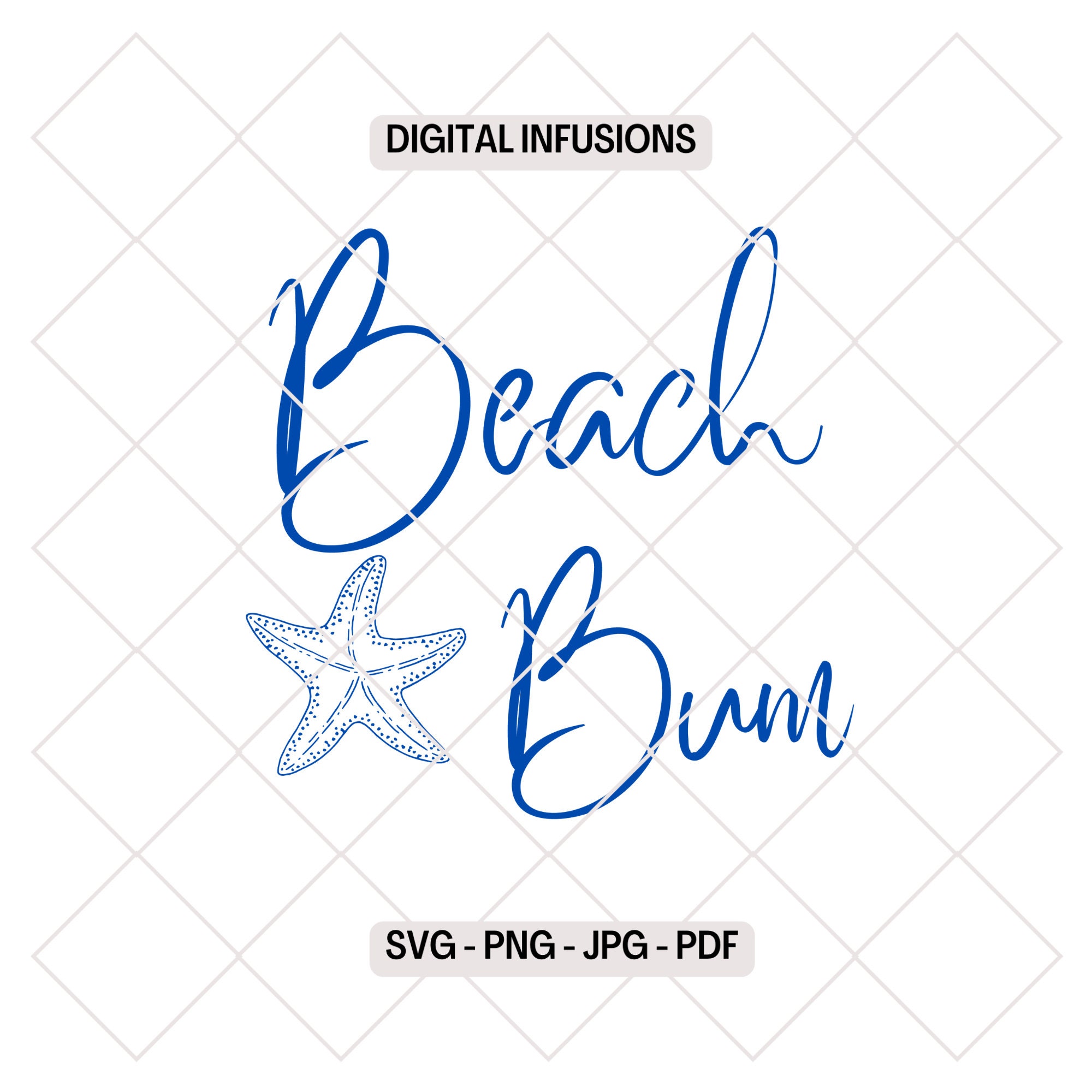 Beach Bum SVG & PNG - Etsy