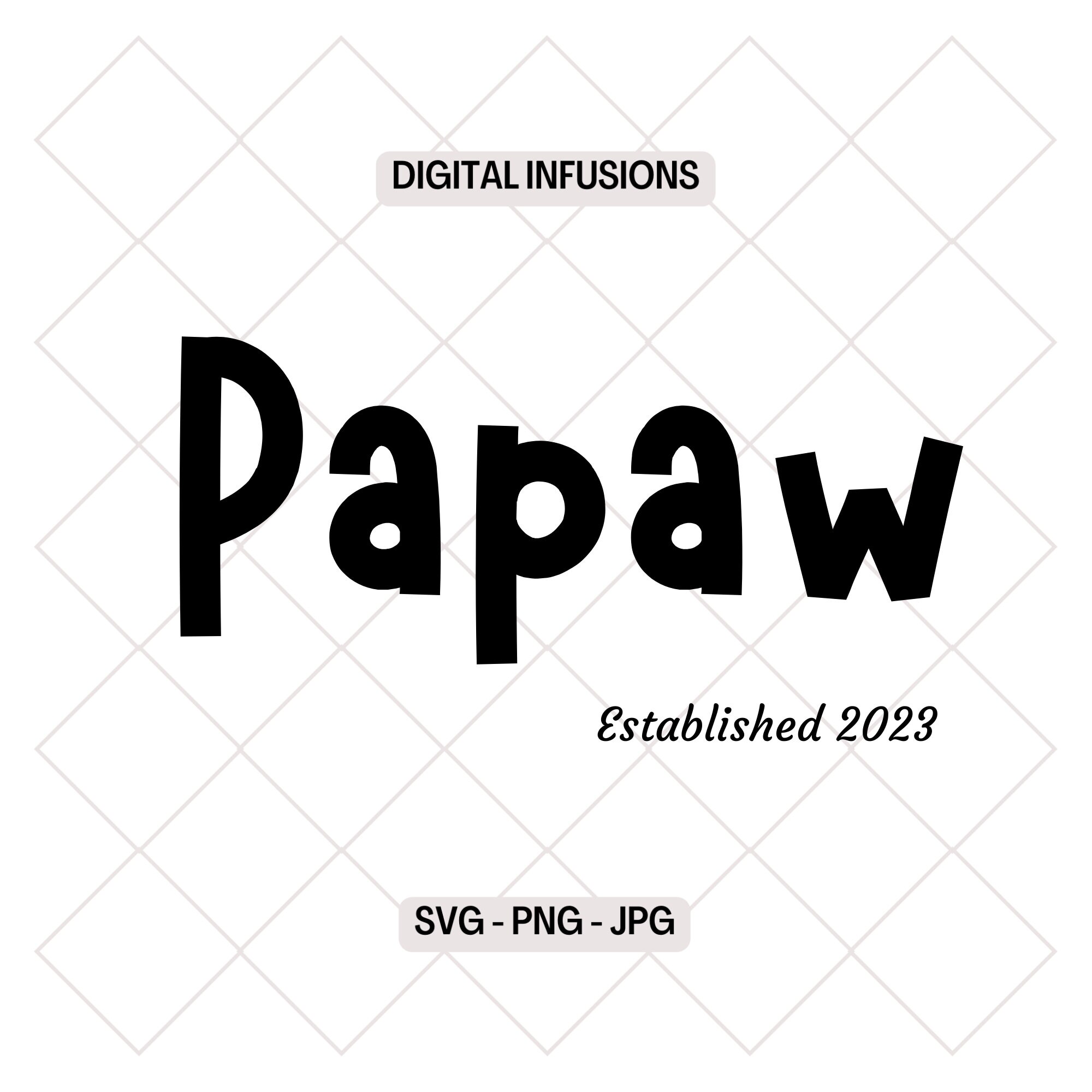 Papaw SVG & PNG - Etsy