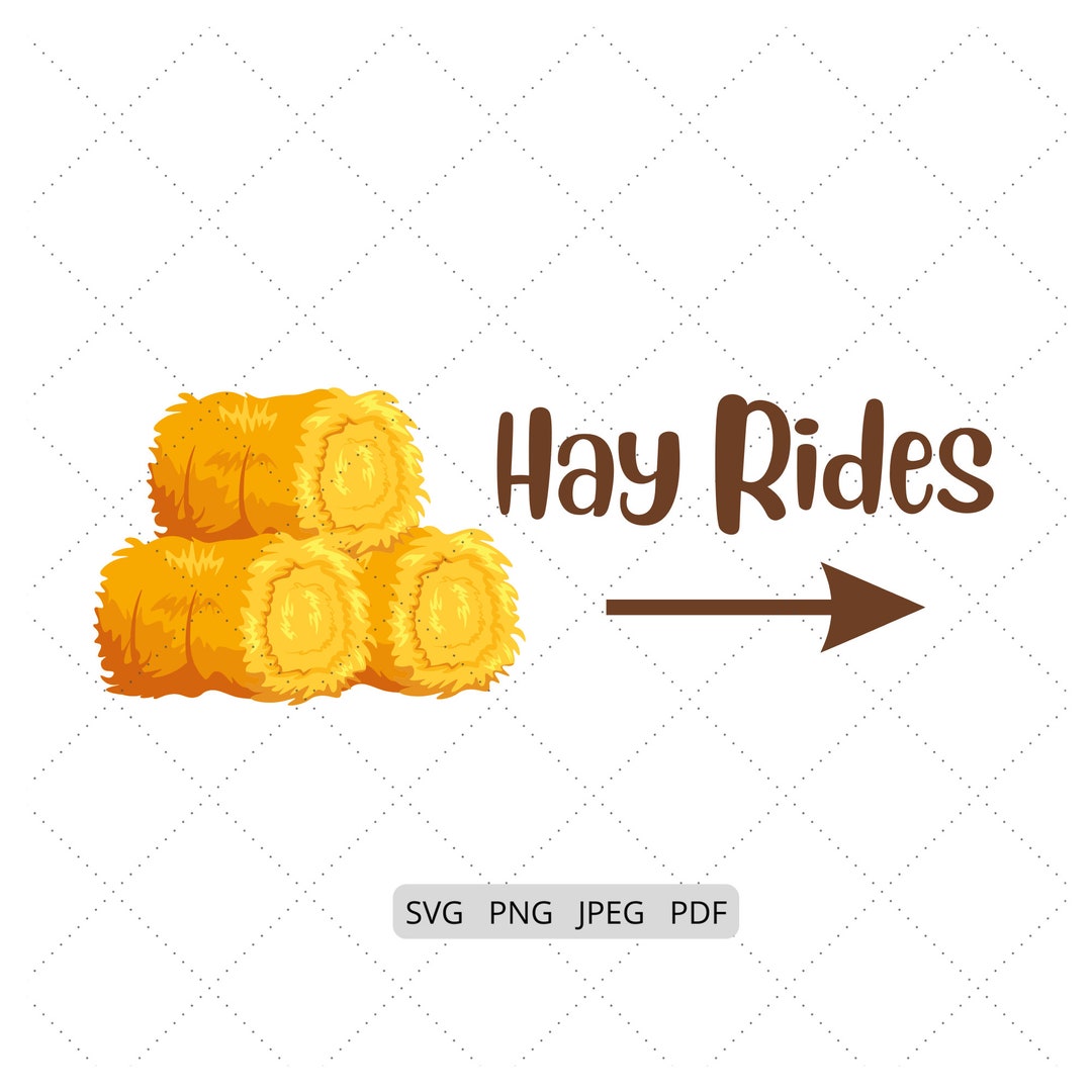 Hay Rides, Fall Farmhouse Sign SVG & PNG Files - Etsy