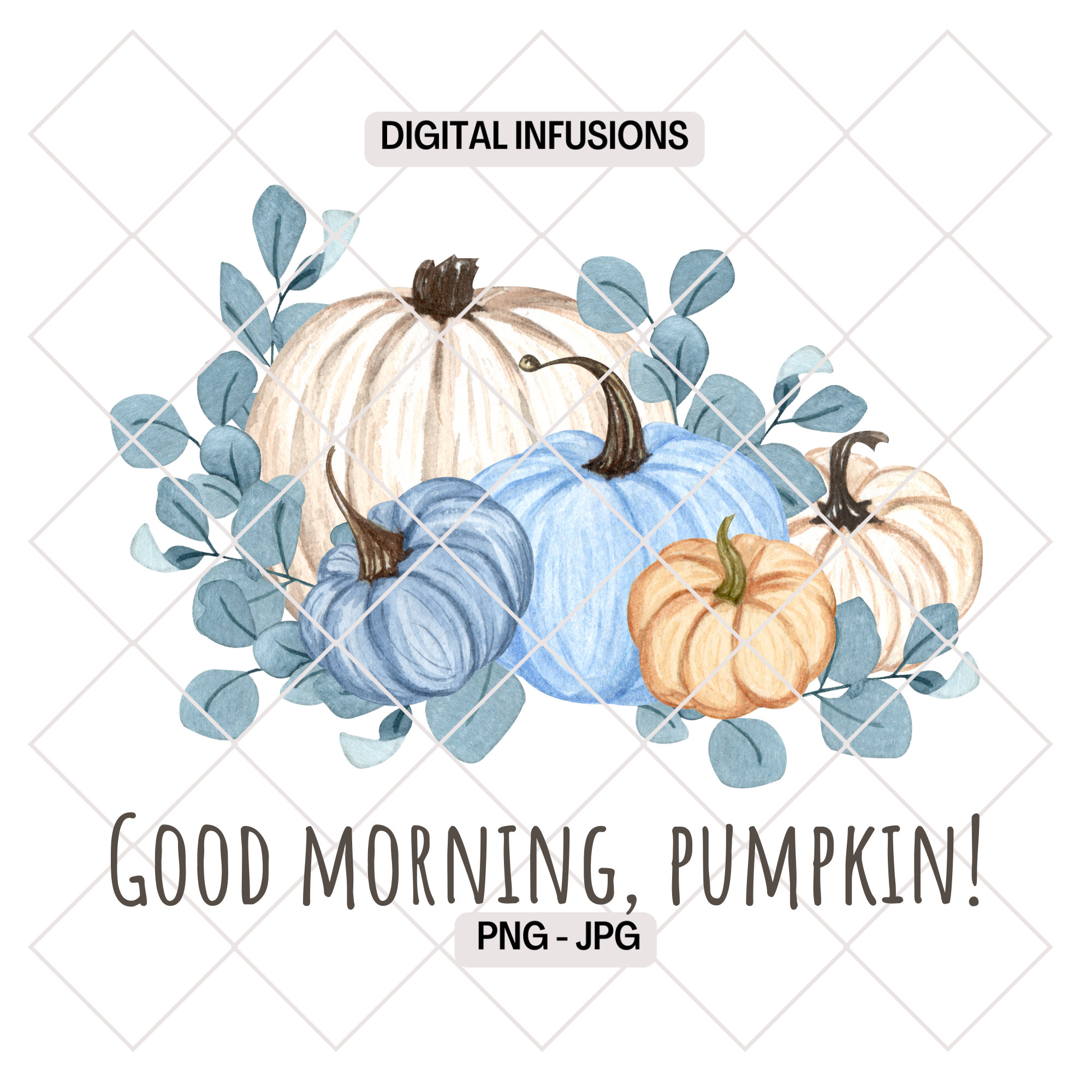 Good Morning Pumpkin, Autumn Pumpkin Spice PNG File - Etsy