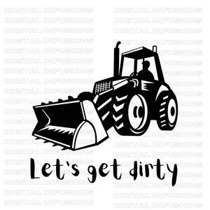 Heavy Equipment Operator SVG, Backhoe SVG, Construction, Files for ...