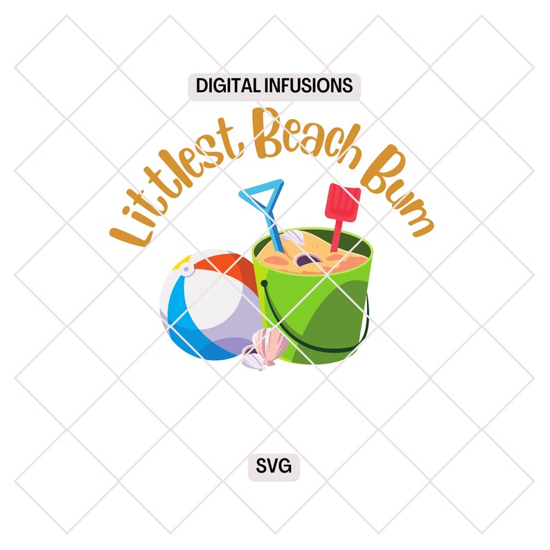 Littlest Beach Bum PNG & SVG Files - Etsy
