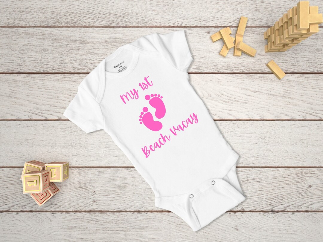 My 1st Beach Vacay, Child's Vacation SVG & PNG Files for Cutting ...