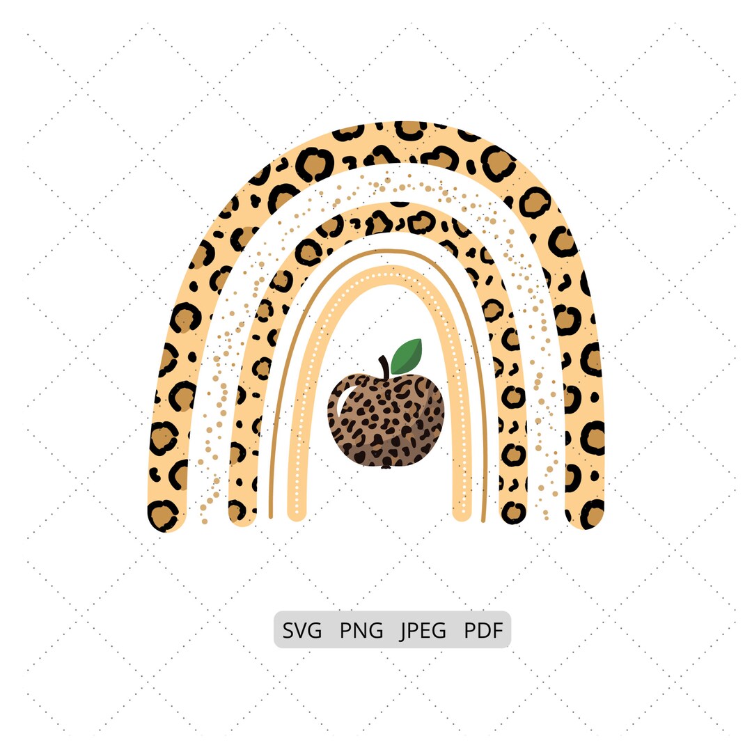 Teacher's Rainbow SVG & PNG - Etsy