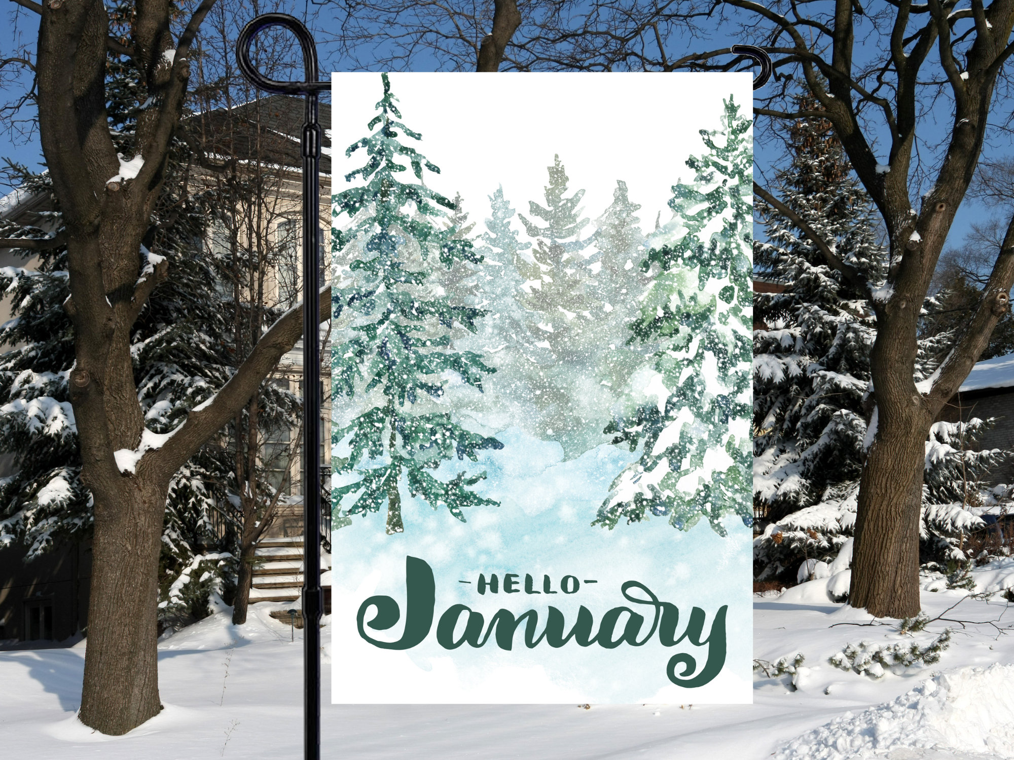 Hello January Wallpaper