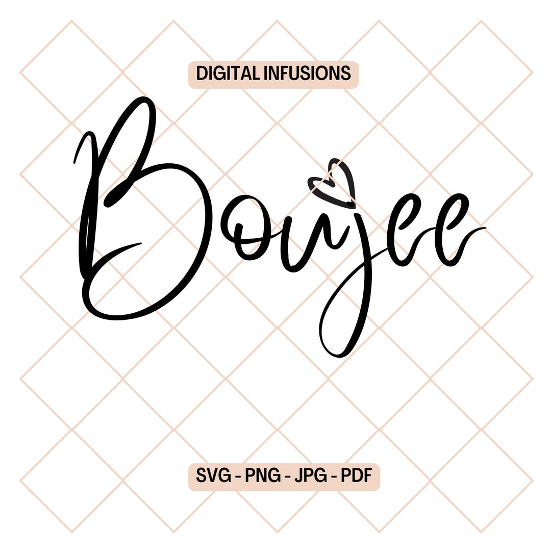 Boujee SVG File: Fun Silhouette & Cricut Design (digital File Download ...