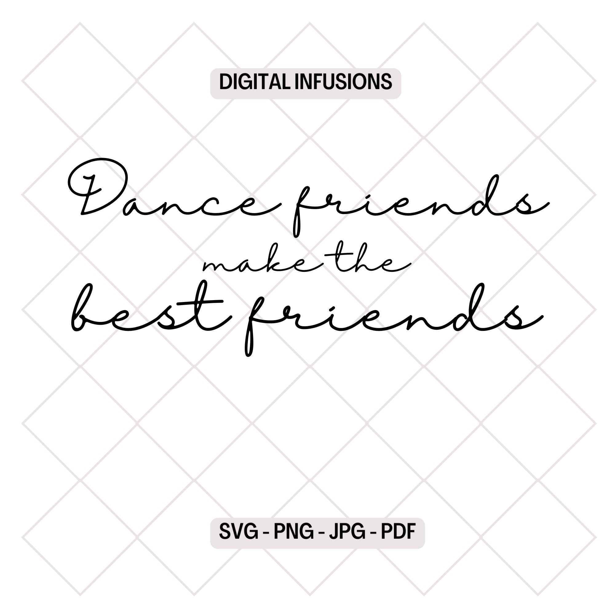 Dance Friends SVG & PNG - Etsy