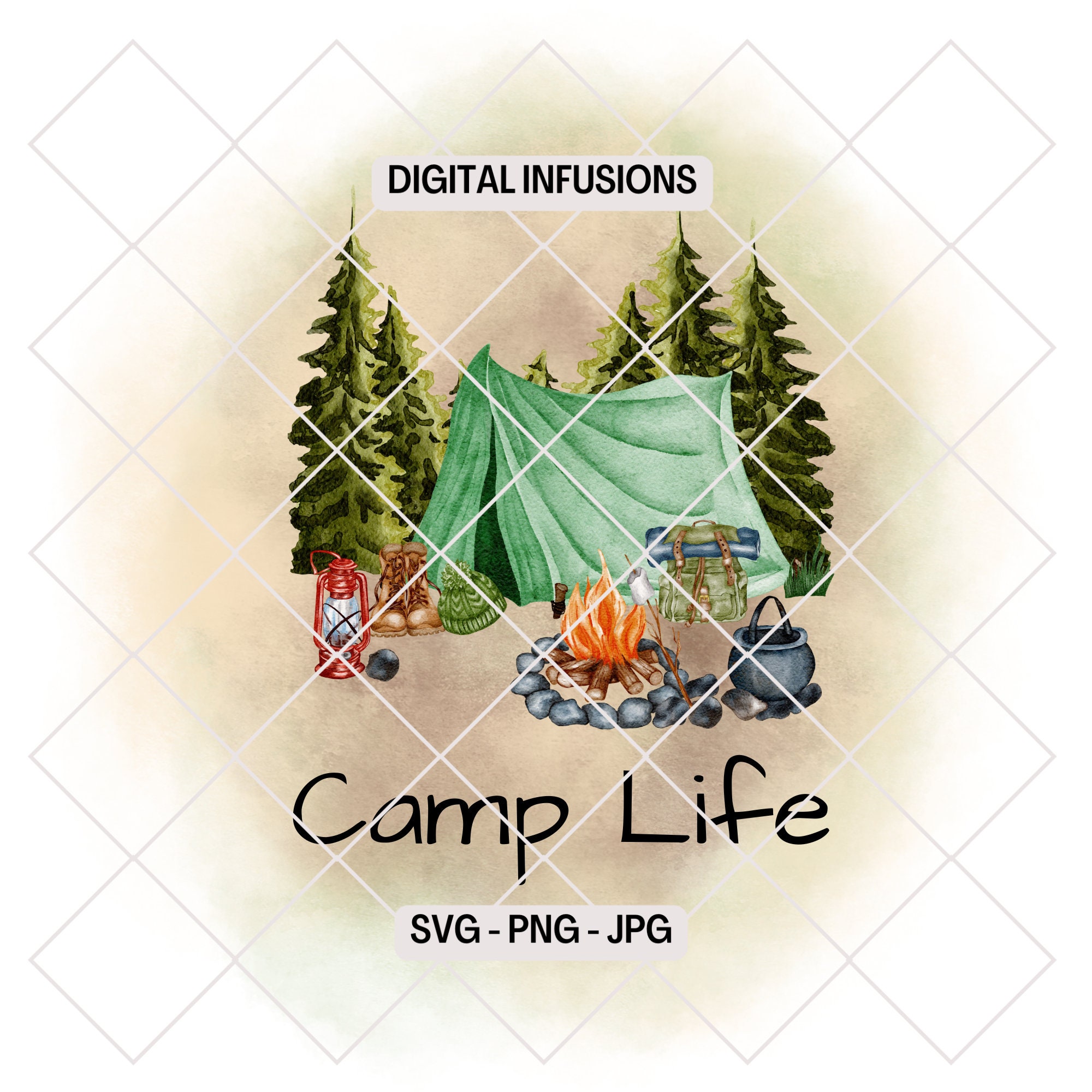 Camp Life, Camping PNG Files for Sublimation & Print - Etsy