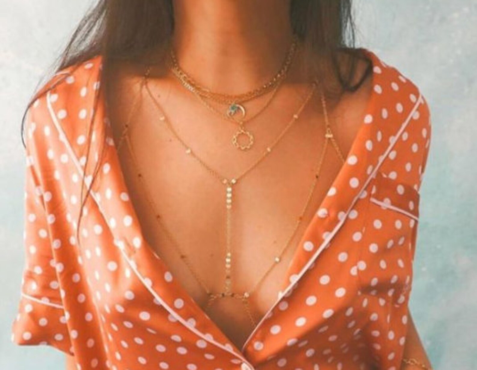 Body Chain Layering Body Chain Bikini Body Jewelry Festival Etsy