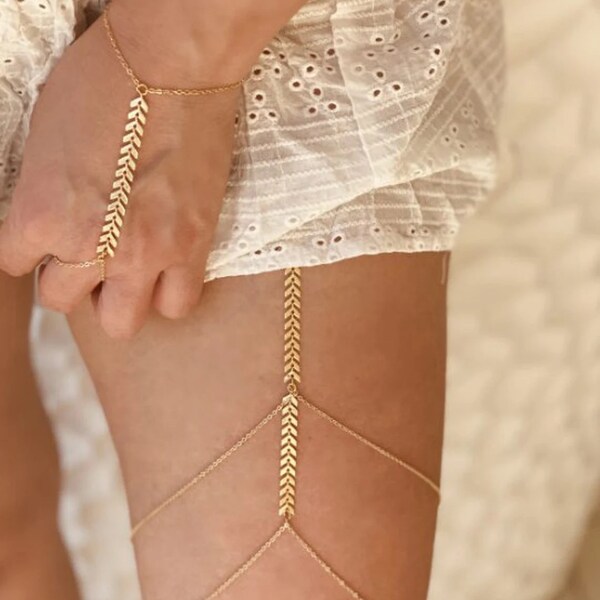 Leg Chain - Etsy
