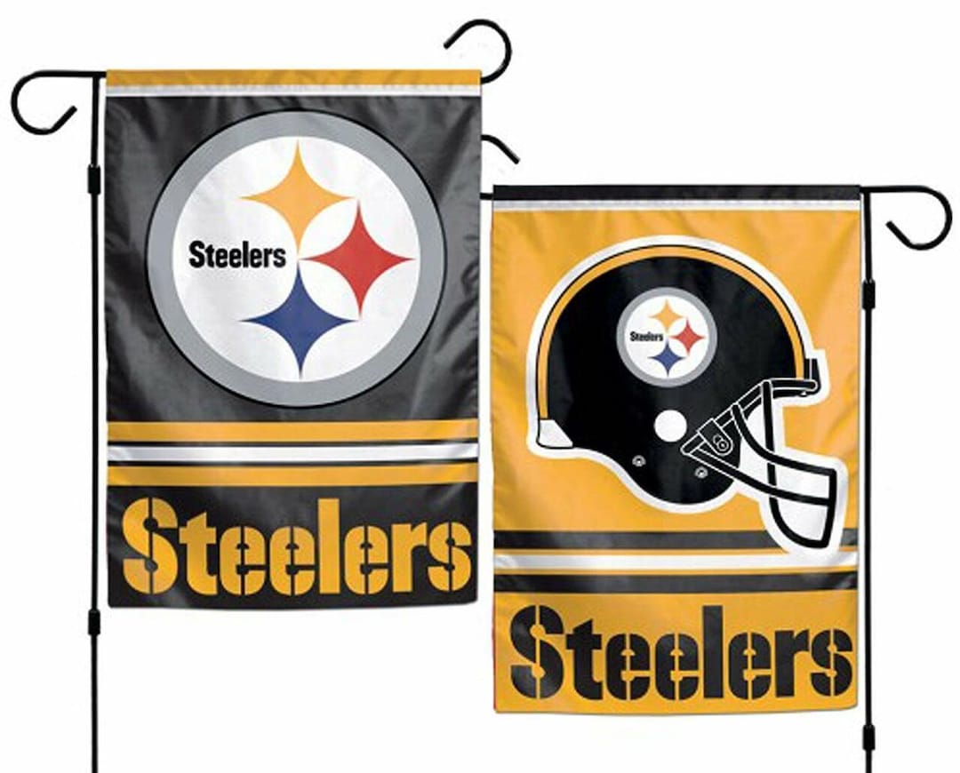 Pittsburgh Steelers Double Sided Garden Flag free - Etsy