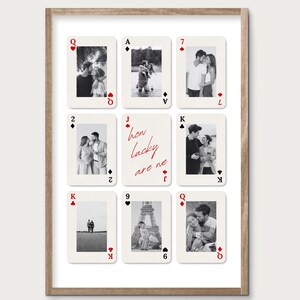 Custom Playing Card Couples Poster Template - Etsy