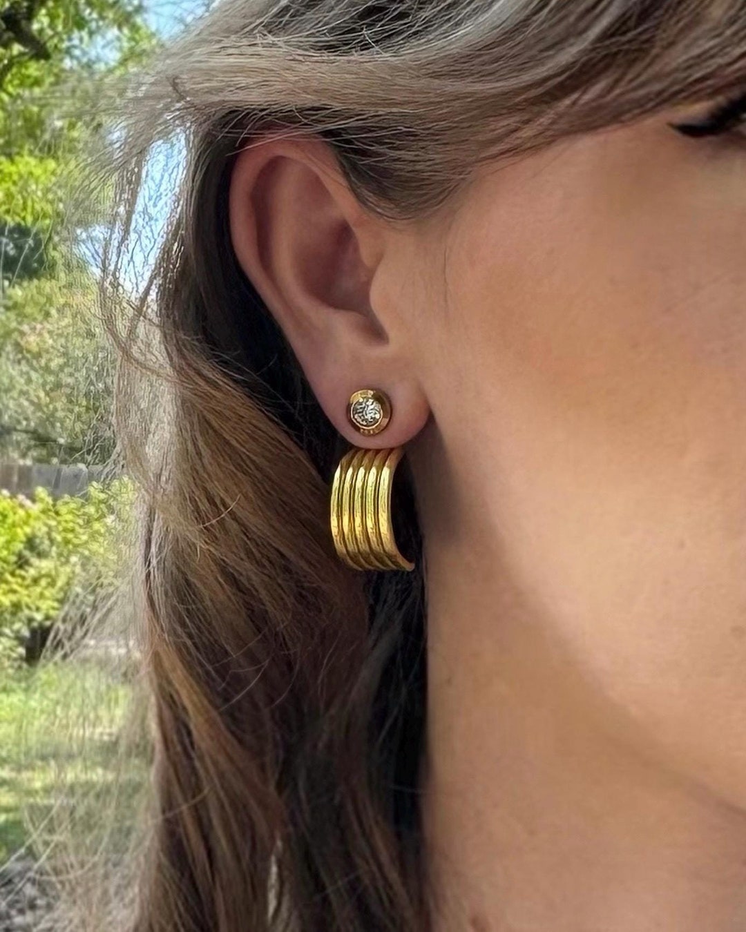Demi Hoop Ear Jackets: Lightweight, Handmade Jewelry - Liz Fox ...