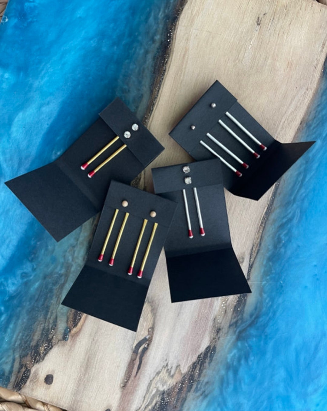 Matchstick Earring Jackets Liz Fox Roseberry Handmade - Etsy Australia