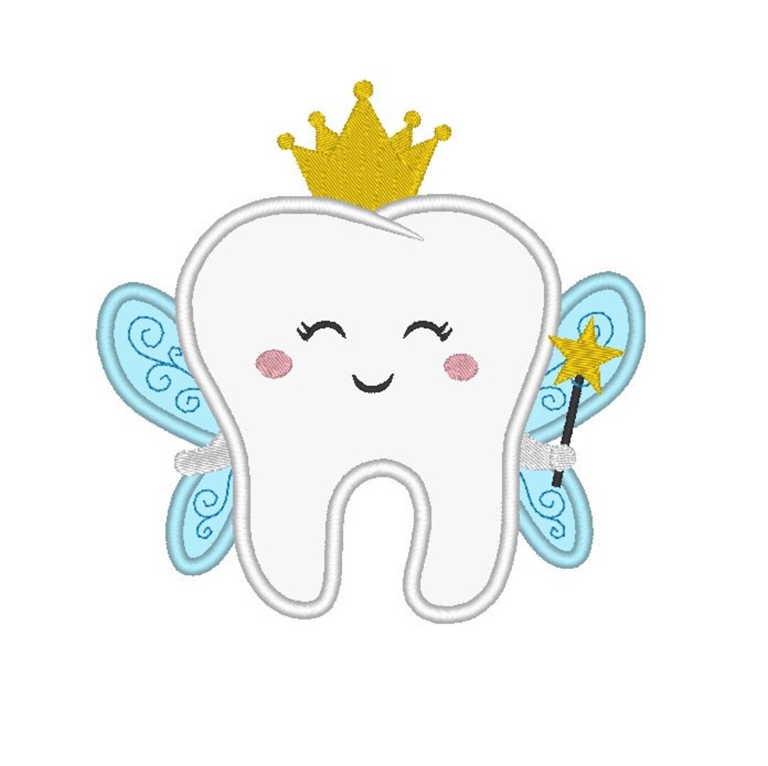 Tooth Fairy Appliqué Embroidery Design - Etsy