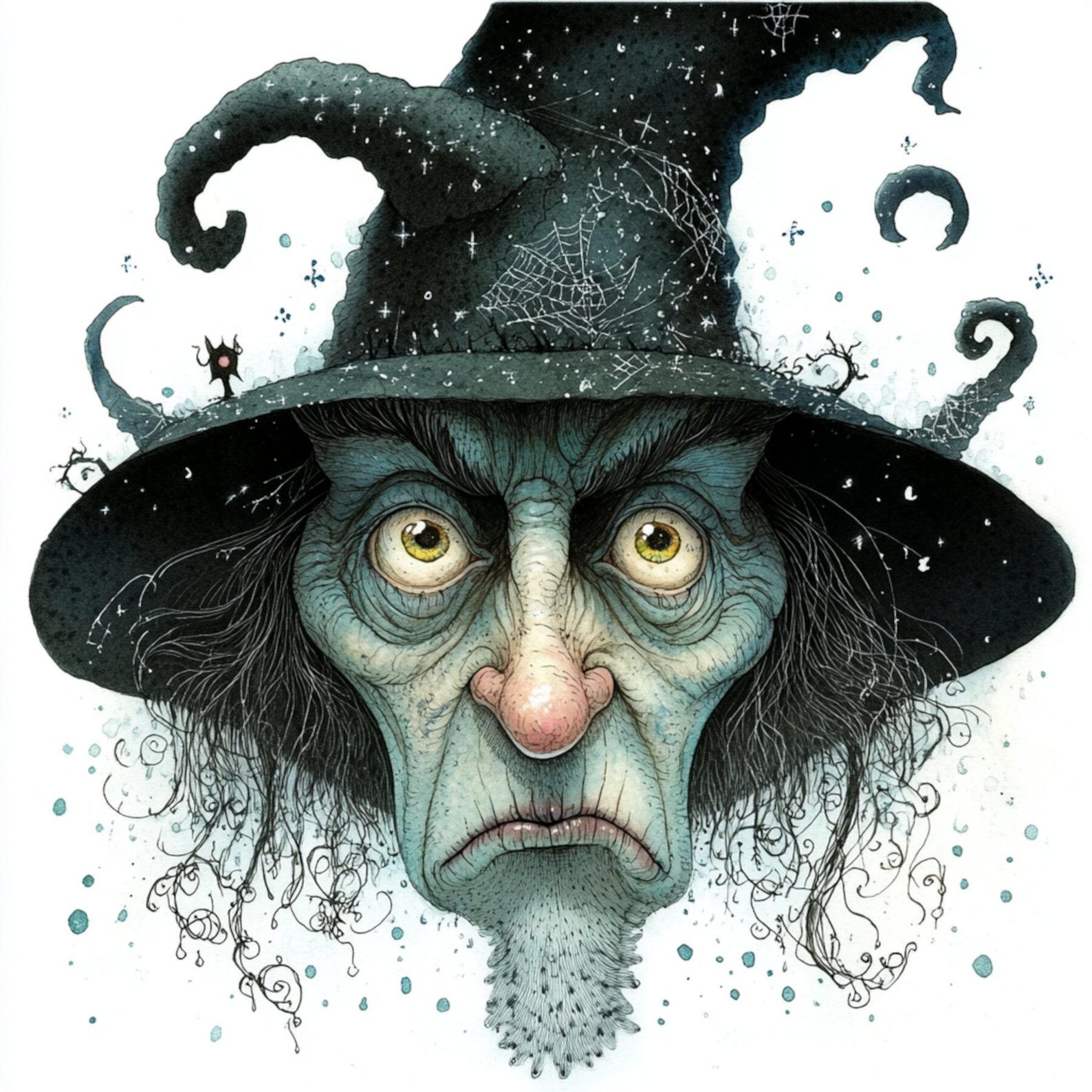 Ugly Wizard, Creepy Face, Witch Portrait, Dark Fantasy, Evil Wizard ...