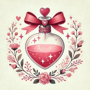 Love Potion, Love Clipart, Valentines Day, 14th February, Valentine ...
