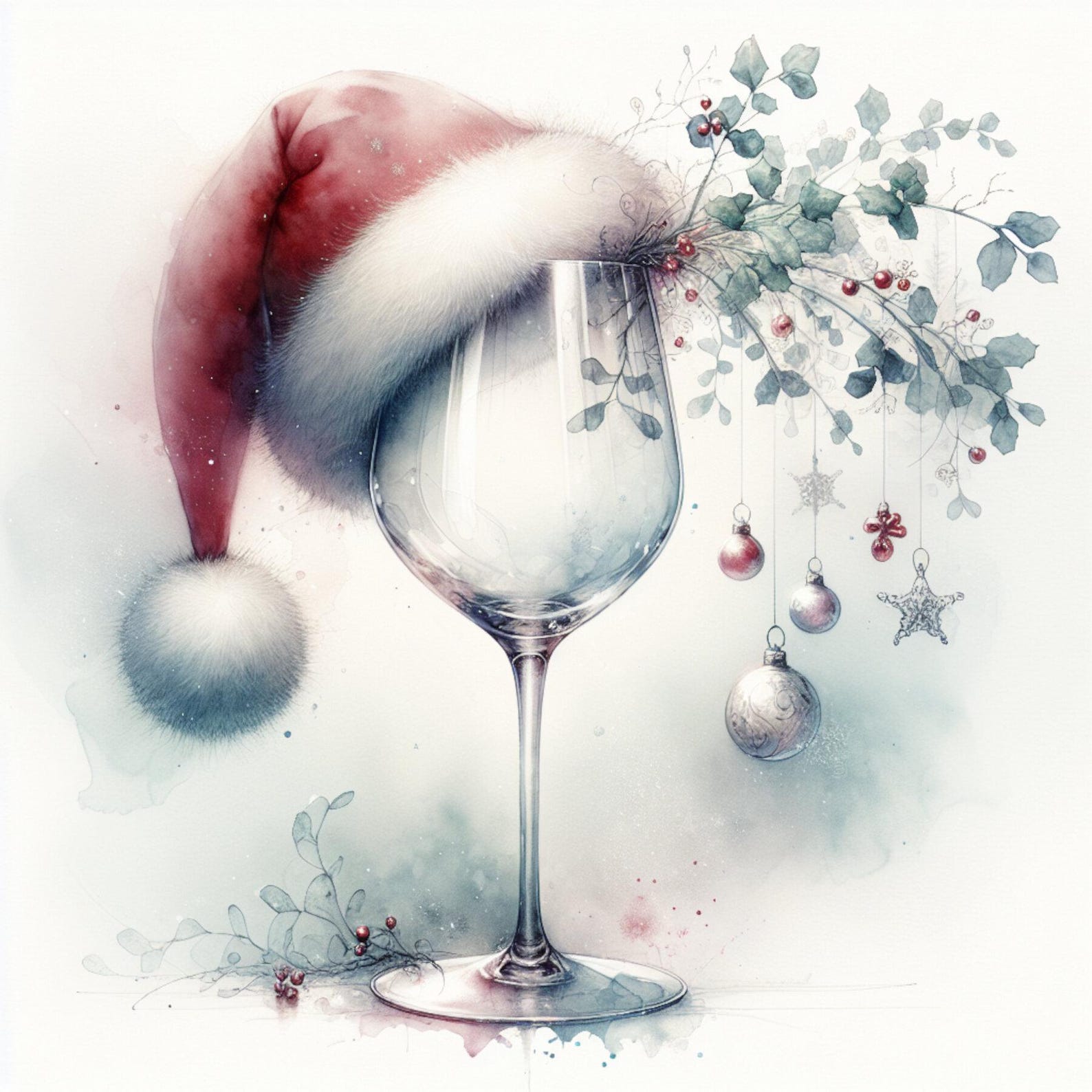 10 Santa's Wine, Wine Glasses, Wine Glass Clipart, Wine Glass Images ...