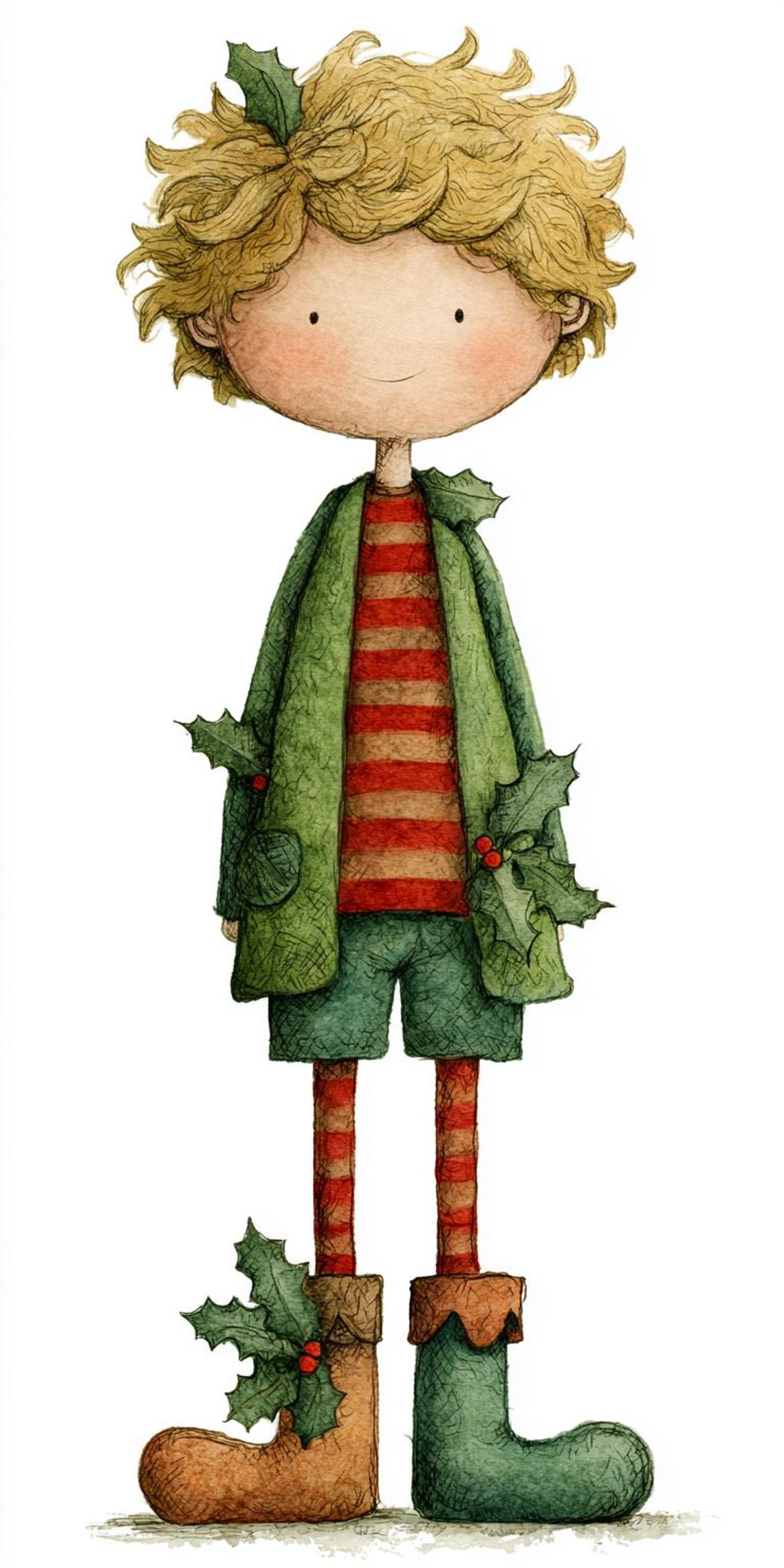 Elfin Clipart, Forest Elf, Woodland Elf, Fantasy Art, Whimsical Elf ...